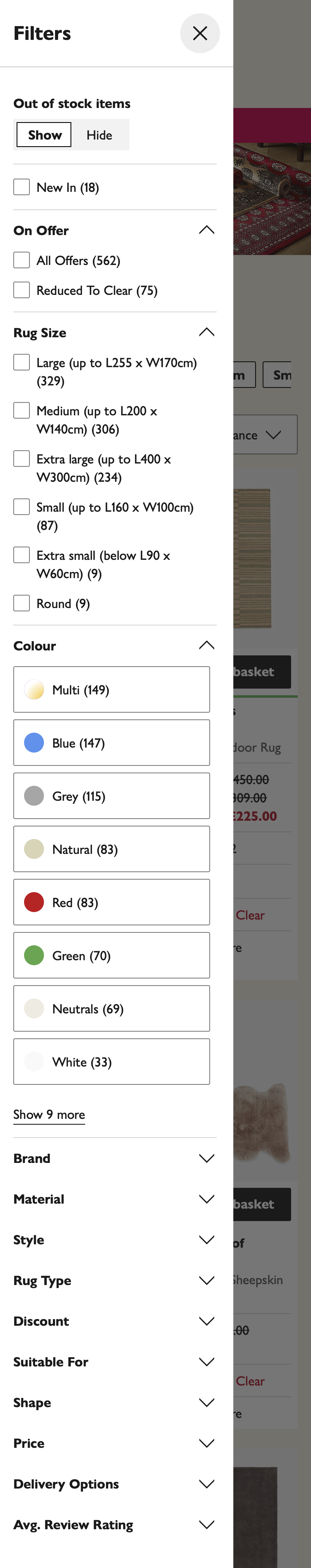 267 Mobile ‘Filtering Options’ Examples – Baymard Institute